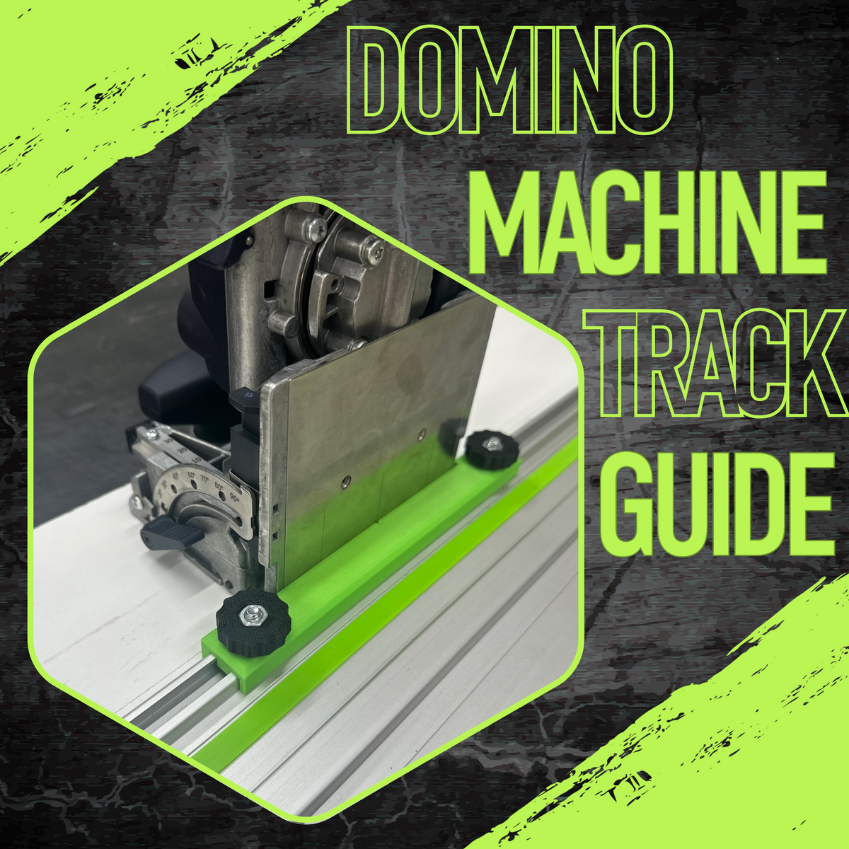 Domino Machine Track Guide – Dark Grain 3D Printing