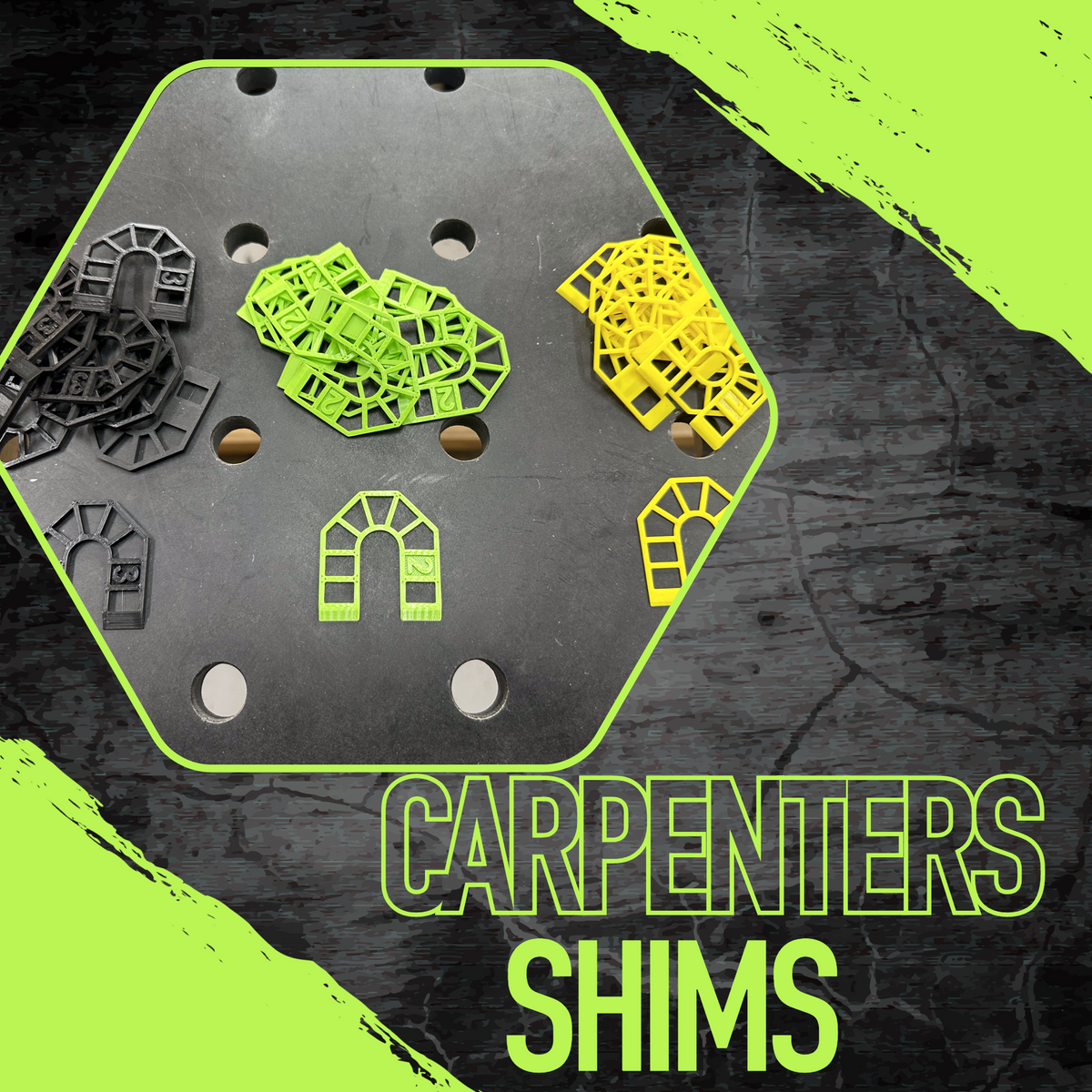 Carpenters Shims - Set of 12 – Dark Grain 3D Printing