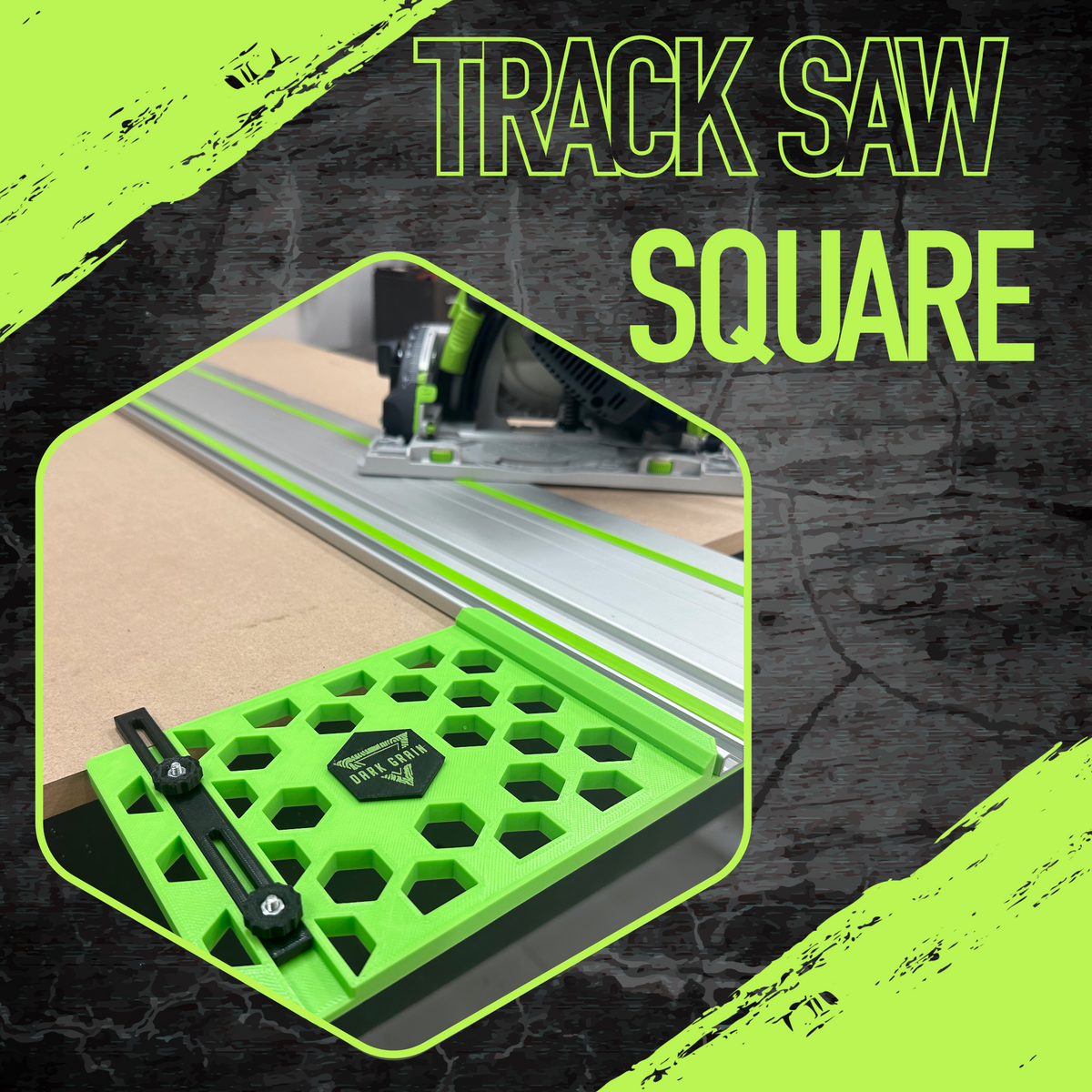 Track Saw Square – Dark Grain 3D Printing