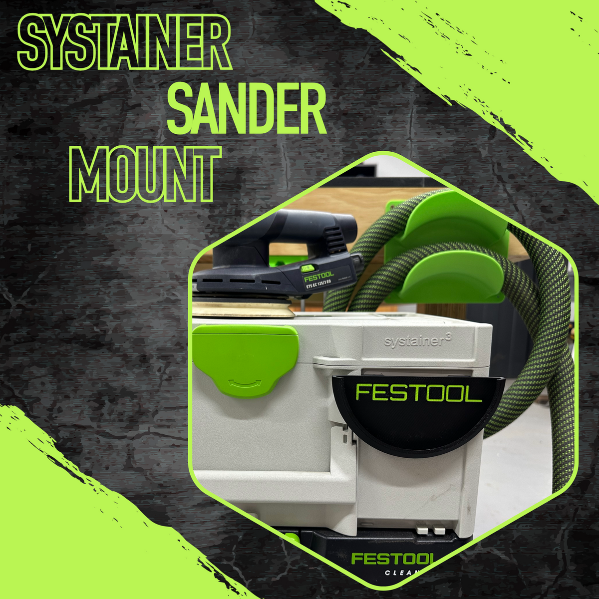 Systainer Sander Mount – Dark Grain 3D Printing